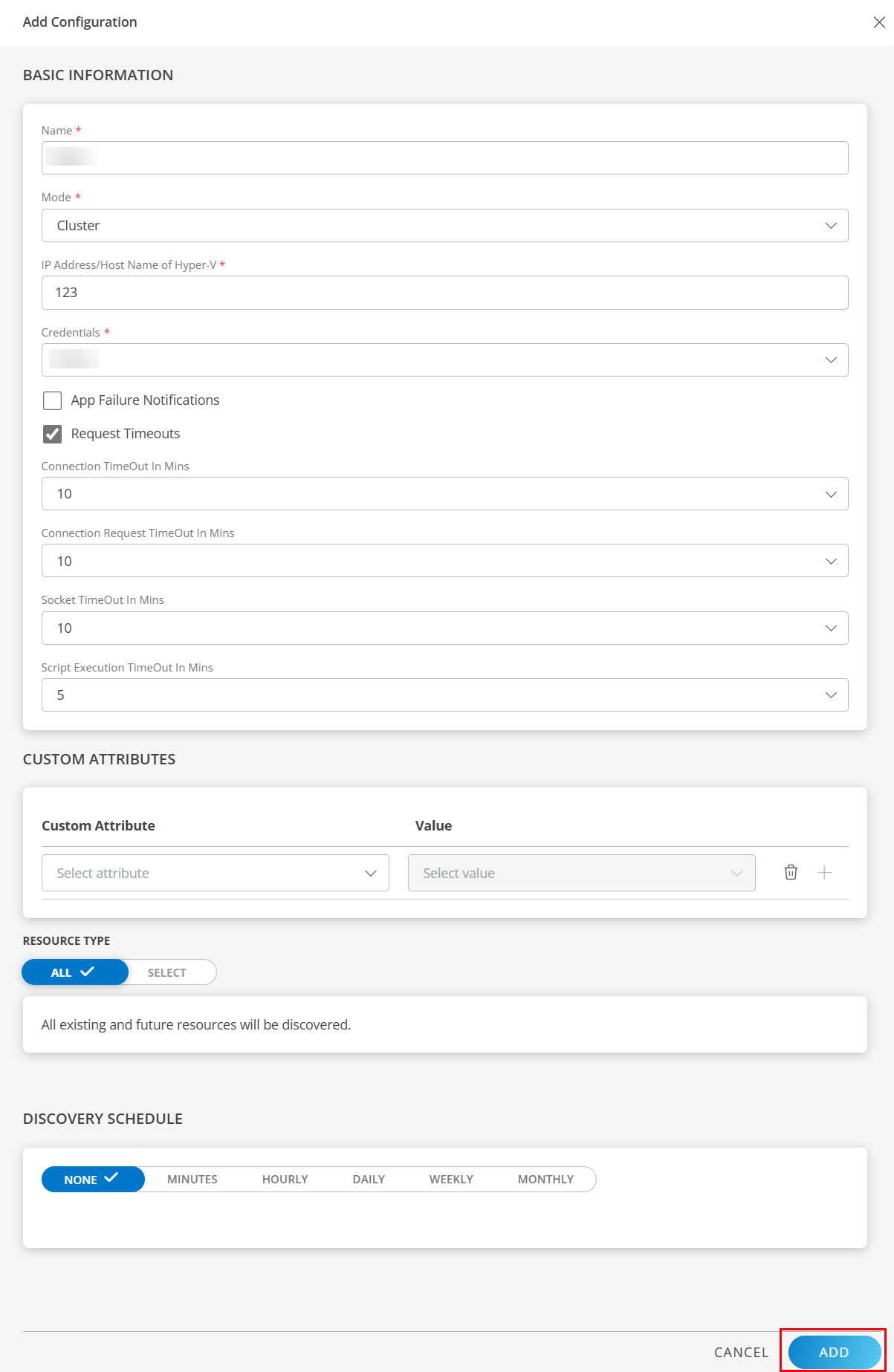 Windows Hyper-V Cluster | OpsRamp Documentation